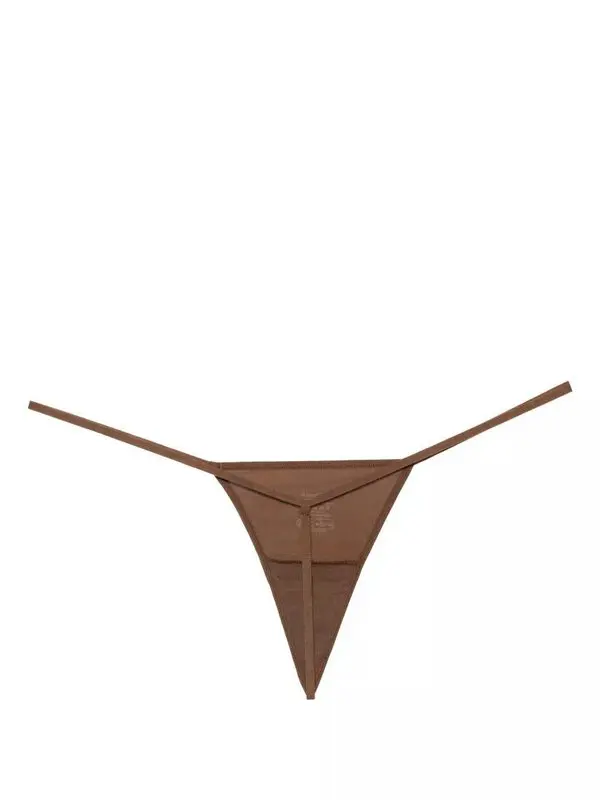 MAISON CLOSE Les Invisibles Micro Thong - Brown