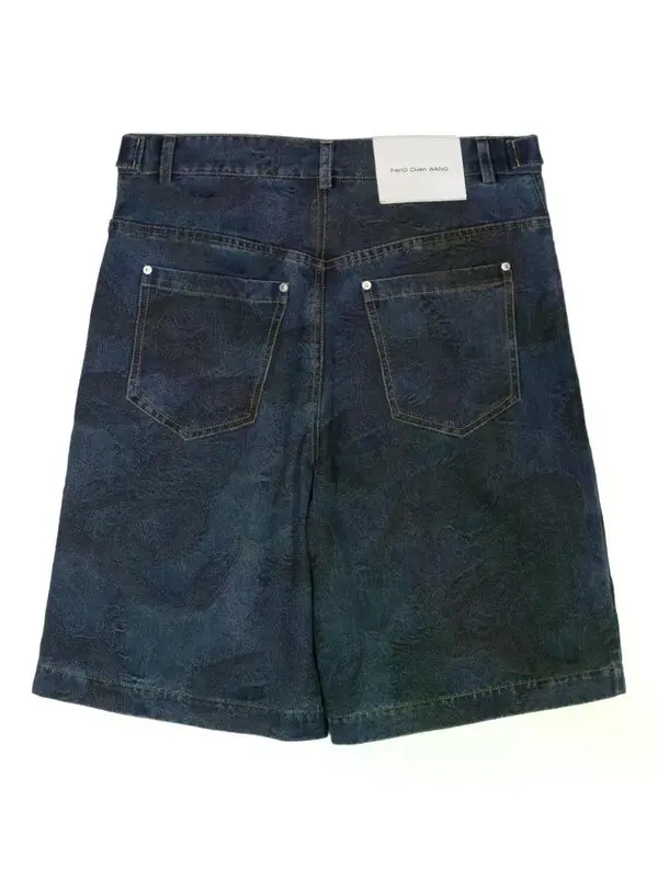 FENG CHEN WANG Dragon Jacquard Denim Shirt