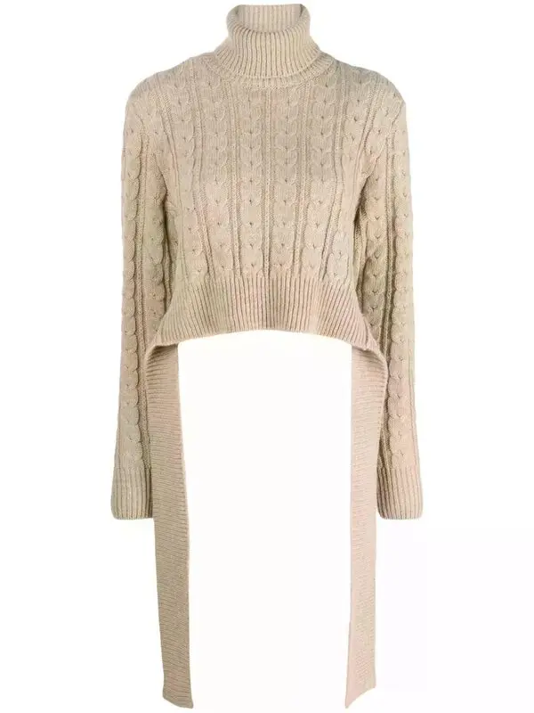 MAISON MARGIELA Cable Knit High Neck Jumper