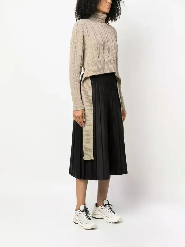 MAISON MARGIELA Cable Knit High Neck Jumper