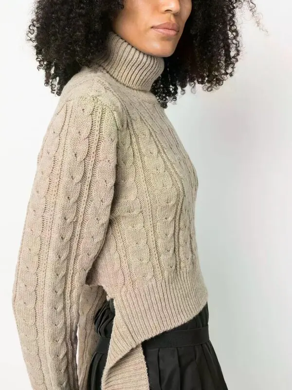 MAISON MARGIELA Cable Knit High Neck Jumper
