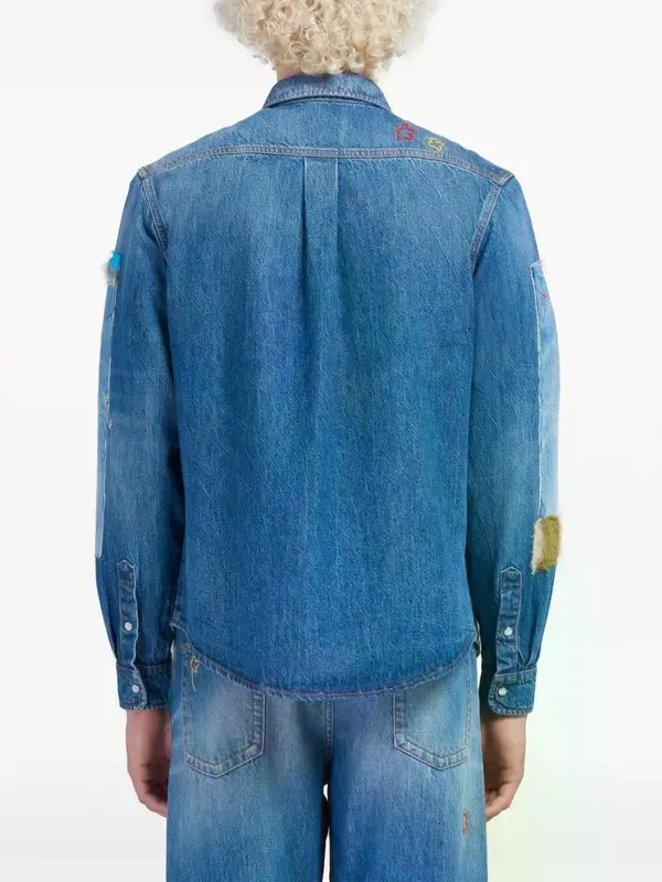 Marni Embroidered Denim Shirt