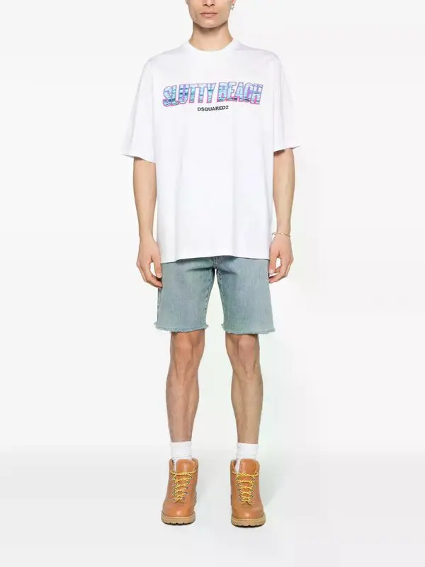 Dsquared2 Graphic-print Cotton T-shirt - White