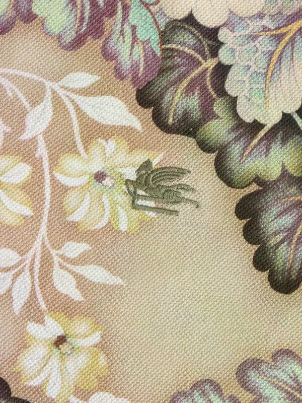 Etro Floral-print Cotton Polo Shirt