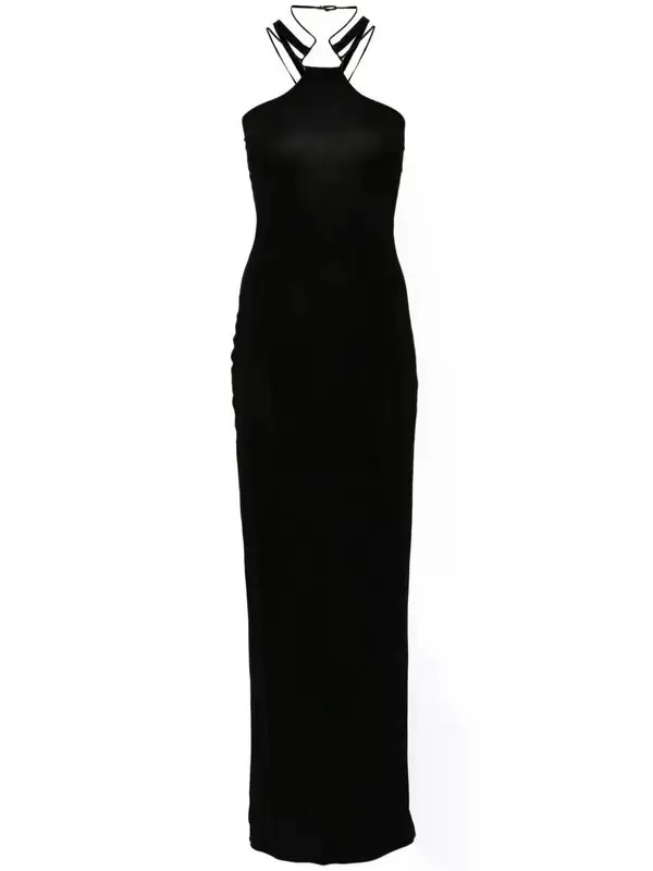 NENSI DOJAKA Halterneck Maxi Dress