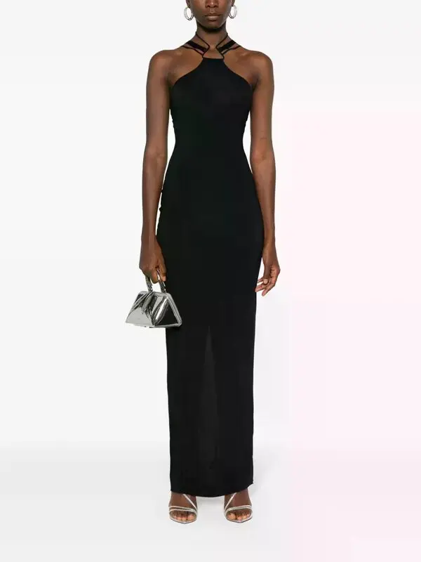 NENSI DOJAKA Halterneck Maxi Dress