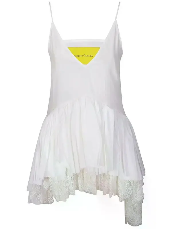 MARQUES' ALMEIDA Asymmetrical Ruffled Peplum Top