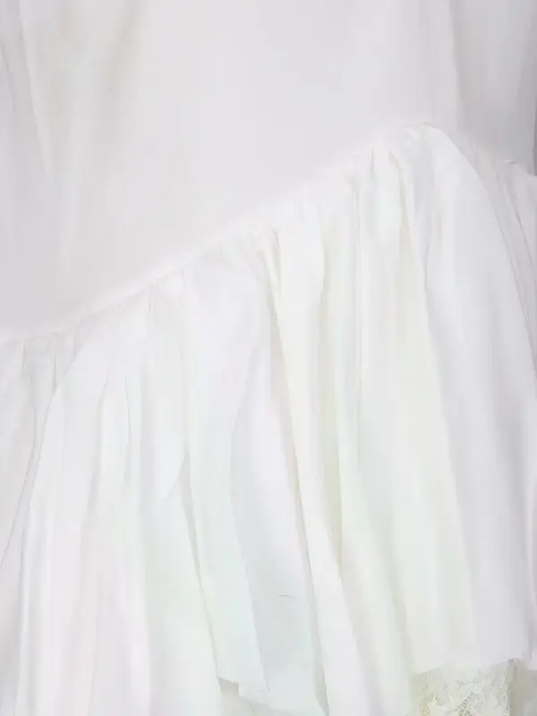MARQUES' ALMEIDA Asymmetrical Ruffled Peplum Top
