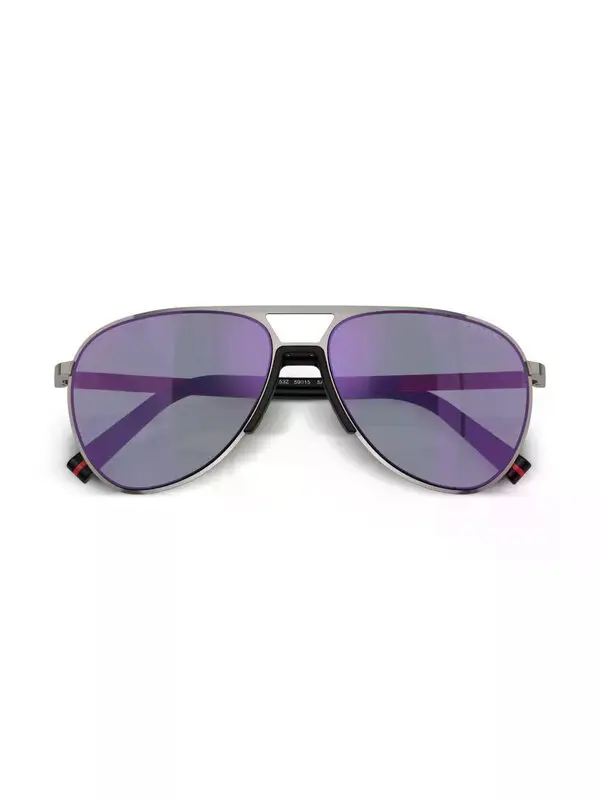 Prada Linea Rossa Pilot Sunglasses - Silver