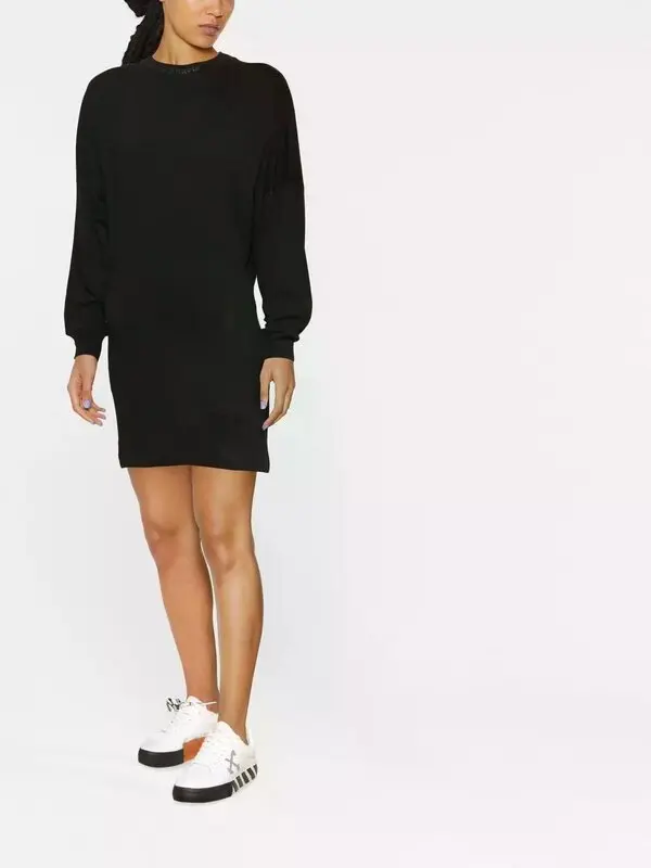Palm Angels Glitter-logo Jumper Dress