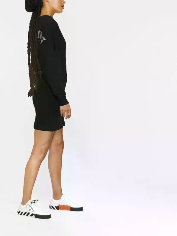 Palm Angels Glitter-logo Jumper Dress