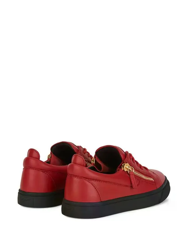 GIUSEPPE ZANOTTI Gail Sneakers With Zip Detail - Red