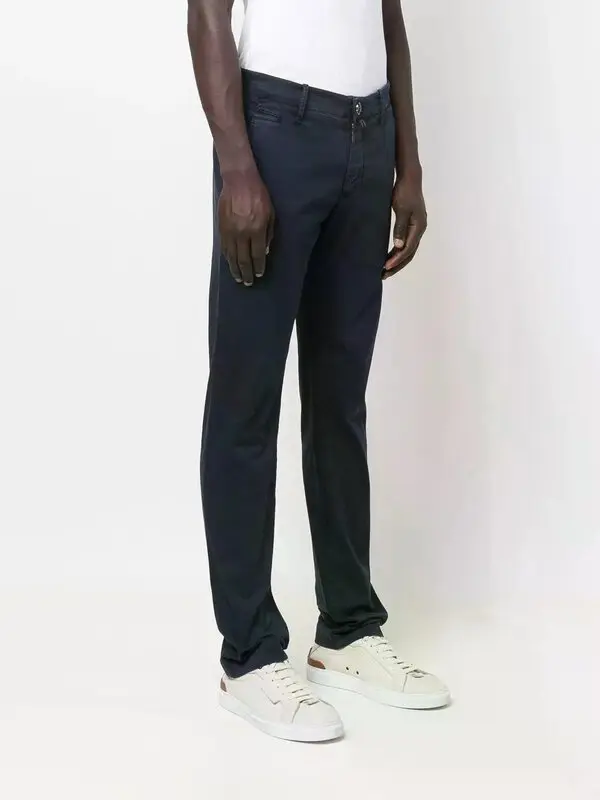 JACOB COHЁN Low-rise Straight-leg Trousers - Blue