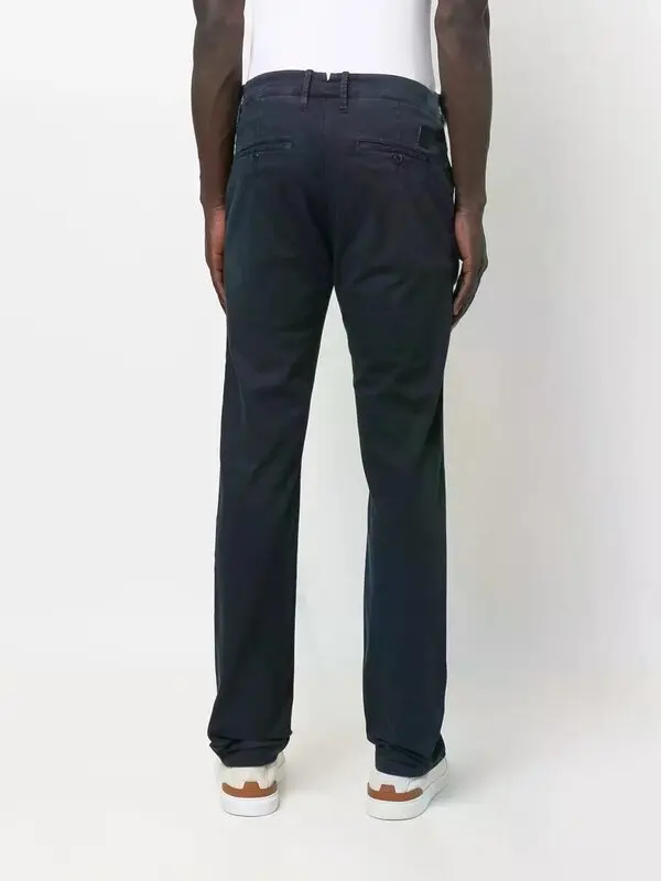 JACOB COHЁN Low-rise Straight-leg Trousers - Blue
