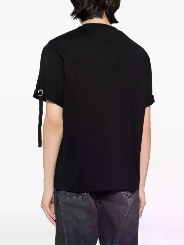 Neil Barrett Buckle-strap Cotton T-shirt