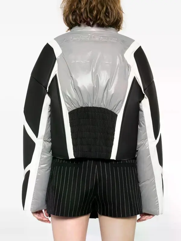 Khrisjoy Crop Biker Puffer Jacket