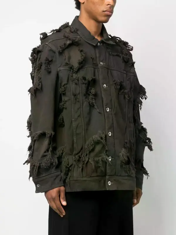 Rick Owens Layered Distressed Jacket