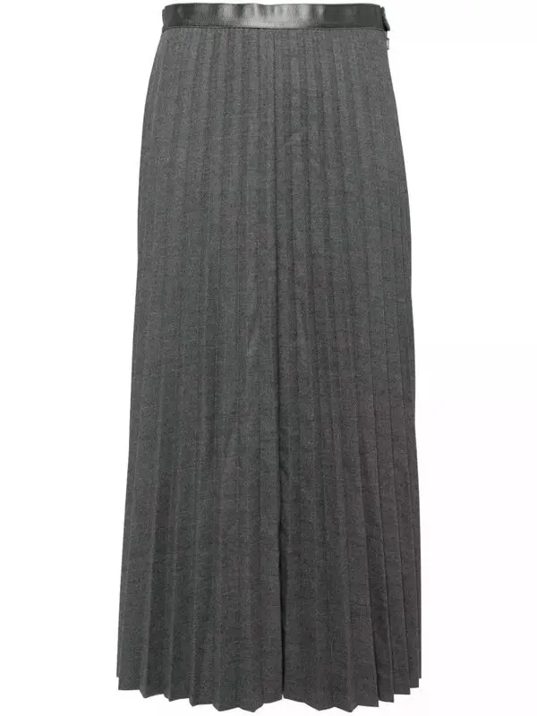 JNBY A-line Pleated Skirt - Grey