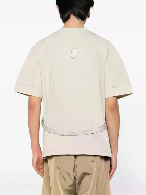 SPOONYARD Detachable Layered T-shirt - Neutrals