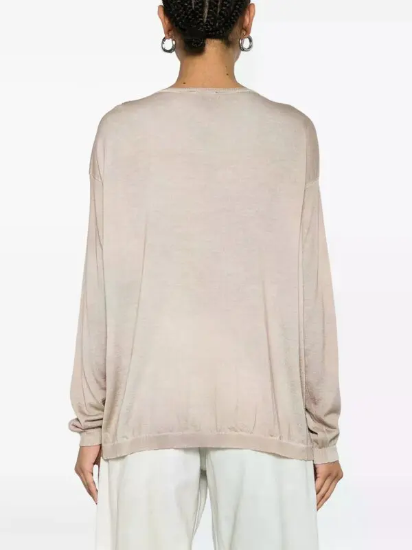 Avant Toi Graphic Print Knitted Top