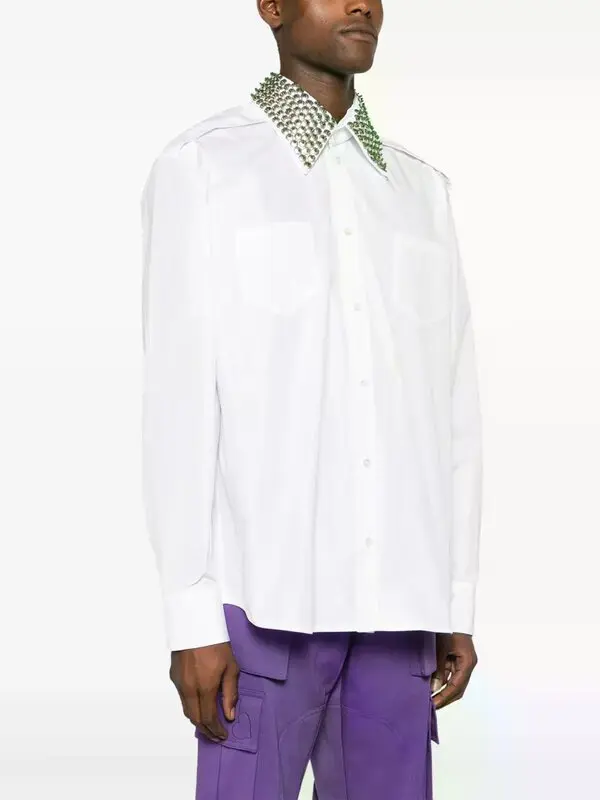 NAMACHEKO Crysttal-embellished Long-sleeve Shirt