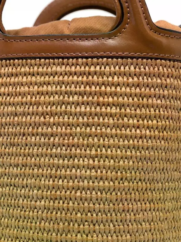 Marni Small Raffia-effect Bucket Bag