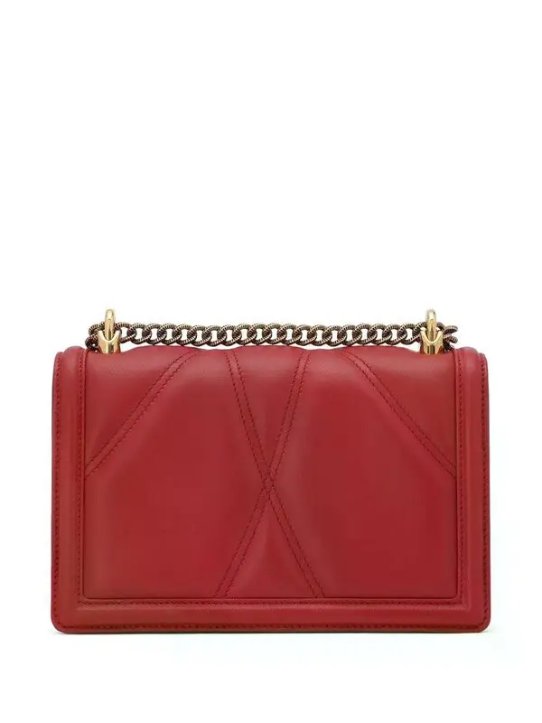 Dolce & Gabbana Medium Devotion Quilted Shoulder Bag - Red