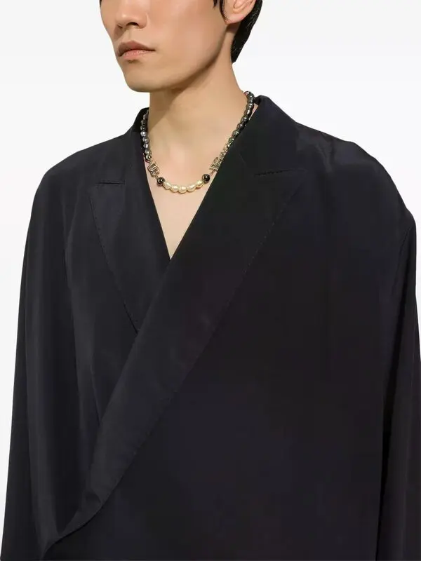 Dolce & Gabbana Wrap Silk Shirt
