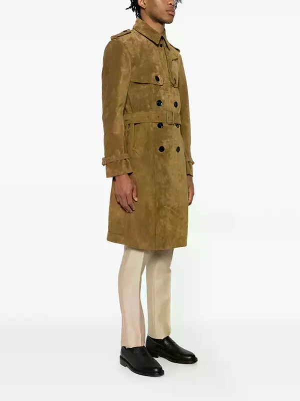 TOM FORD Suede Trench Coat