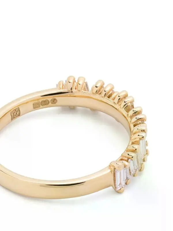 SUZANNE KALAN 18kt Yellow Diamond Stacker Ring