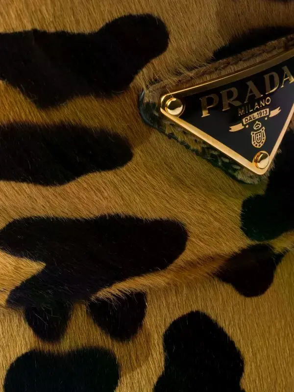Prada Printed Calf Hair Bucket Hat
