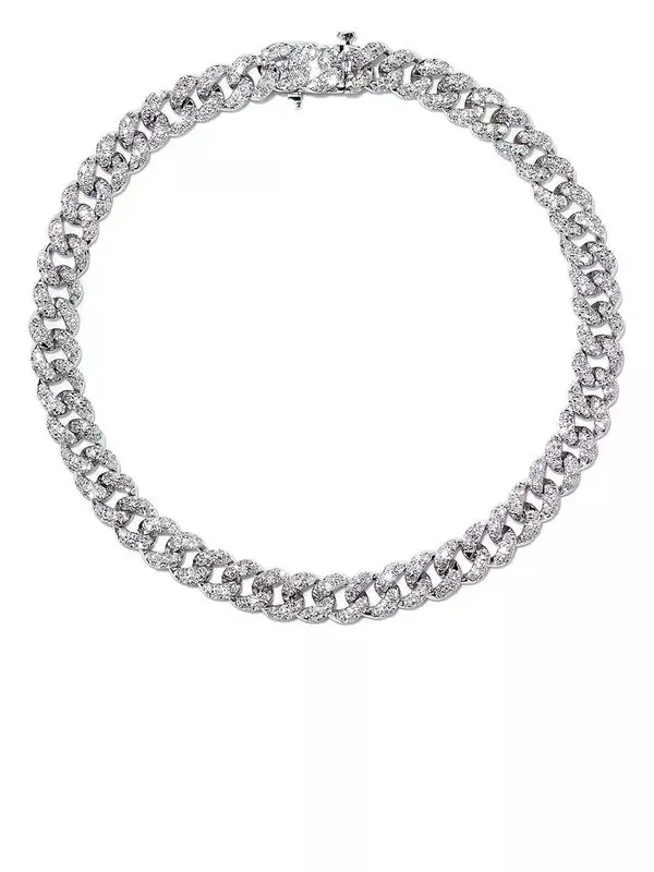 Shay 18k White Gold And Diamond Pavé Bracelet - Silver