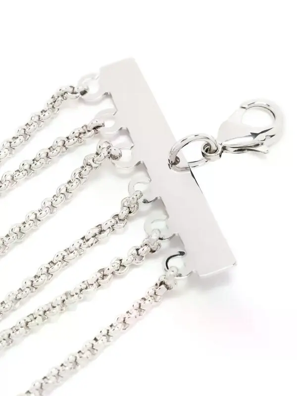 Dolce & Gabbana Multi-chain Logo Necklace - Silver