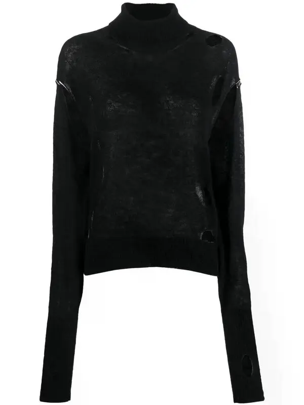 MAISON MARGIELA Distressed High-neck Jumper