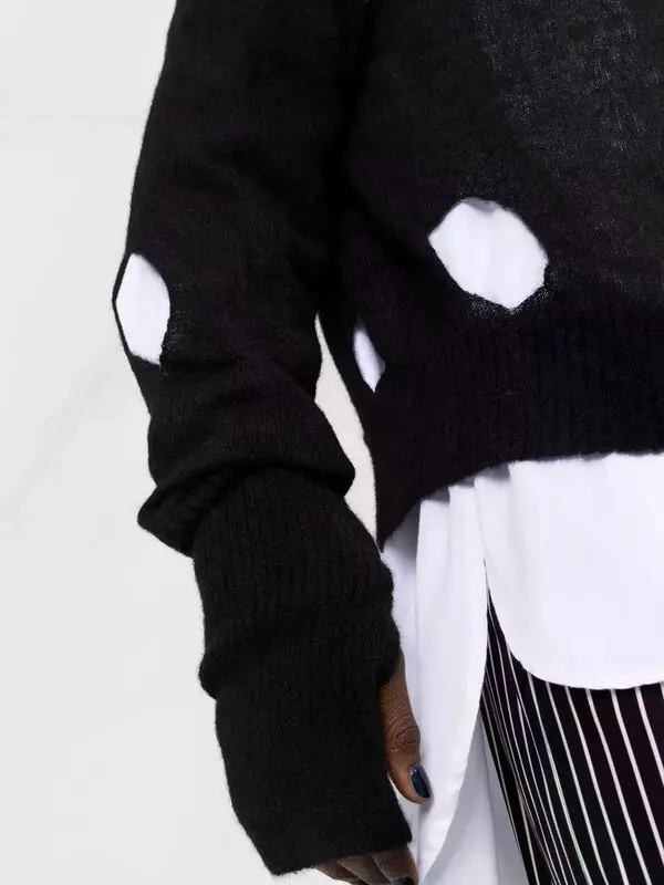 MAISON MARGIELA Distressed High-neck Jumper