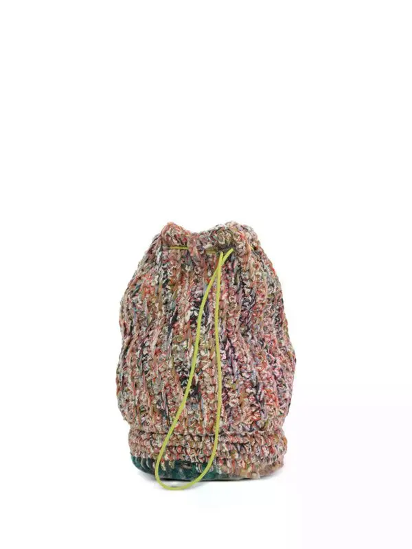 VITELLI Chunky Knit Shoulder Bag - Orange