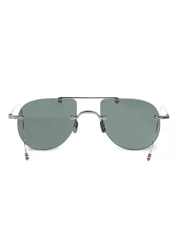 Thom Browne Aviator Sunglasses - Silver