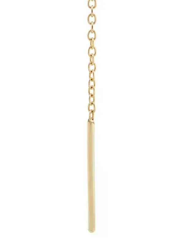 Lizzie Mandler 18k Yellow Gold Emerald Baguette Drop Earrings