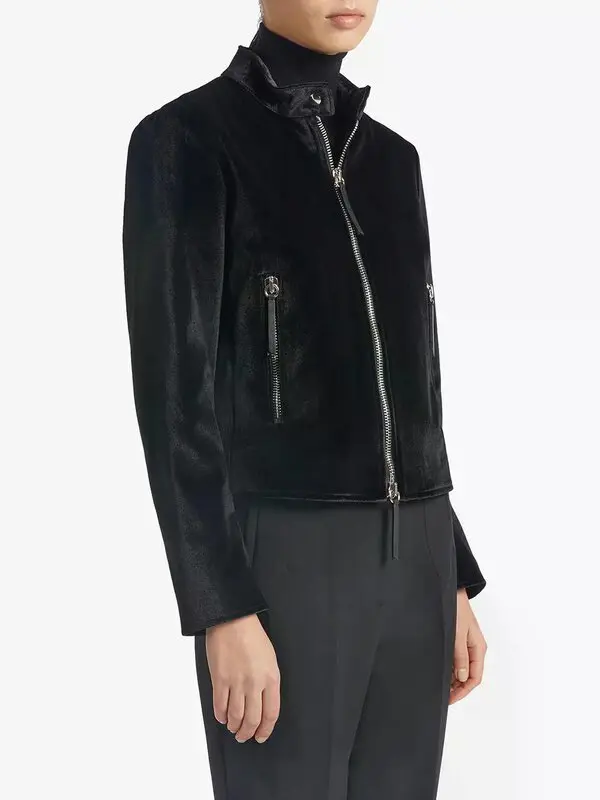 GIUSEPPE ZANOTTI Ofelia High Neck Zip-up Jacket