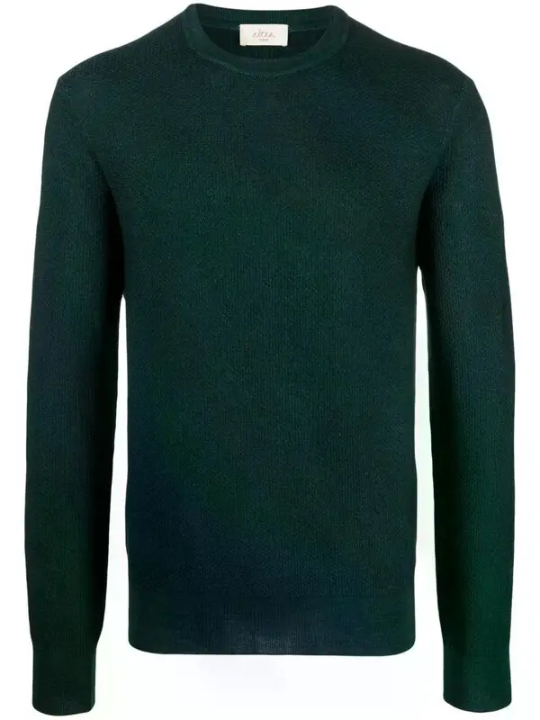 Altea Slim-cut Virgin Wool Jumper - Green