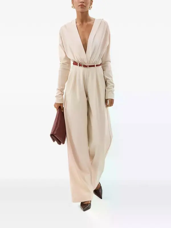 ANNAFOXY Draped Hooded Jumpsuit