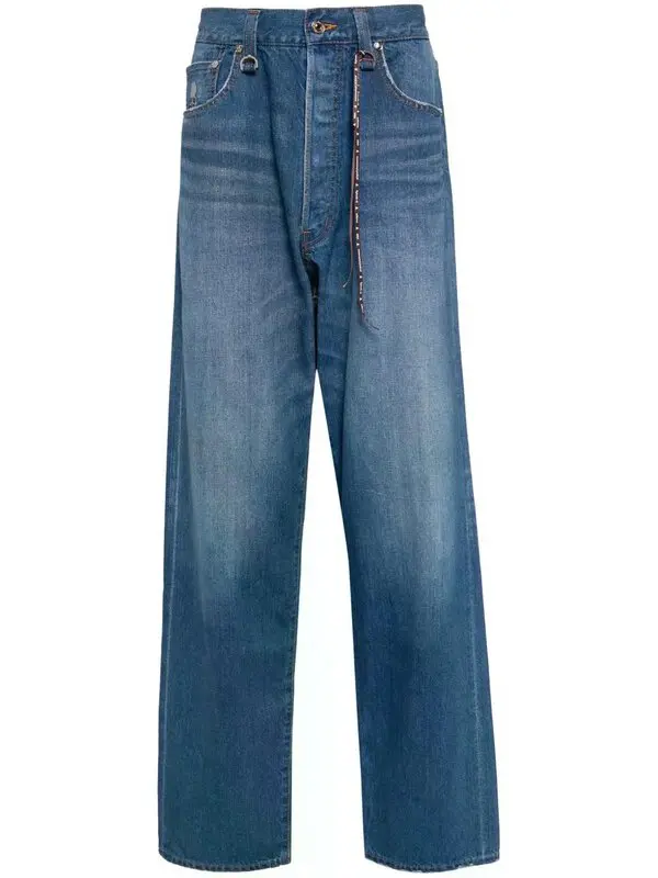 MASTERMIND WORLD Skull Print Straight Leg Jeans