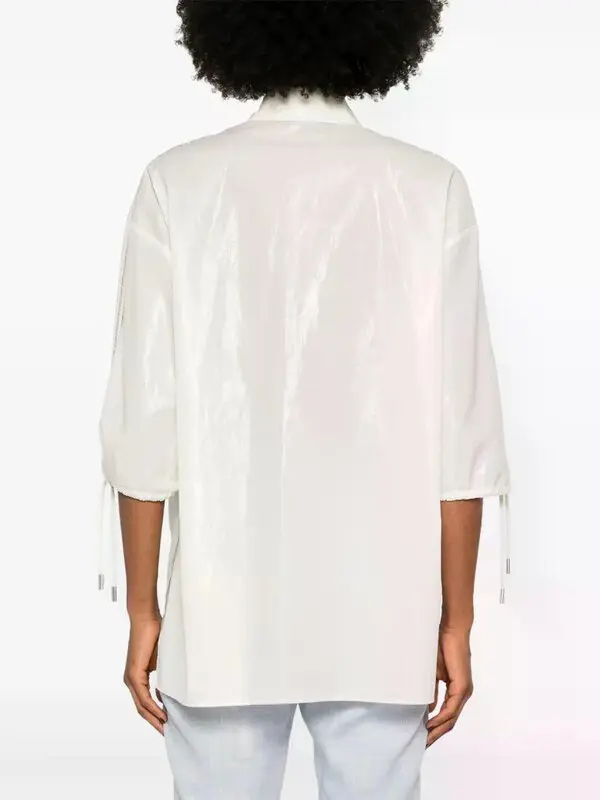 Peserico Beaded Trim Taffeta Shirt