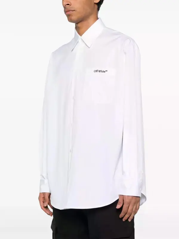 Off-White Logo-embroidered Shirt