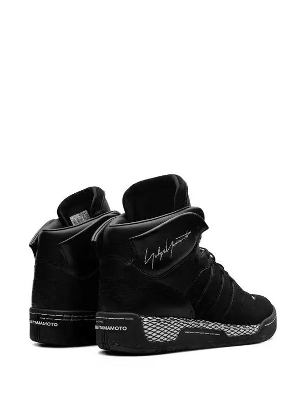 Y3 High-top Lace-up Sneakers - Black