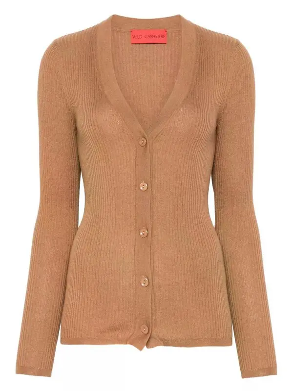 WILD CASHMERE Cloe Ribbed Cardigan