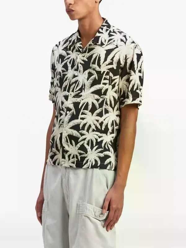 Palm Angels Palms Short-sleeve Shirt - Black