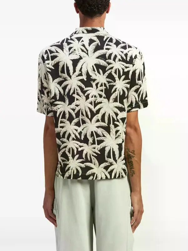 Palm Angels Palms Short-sleeve Shirt - Black