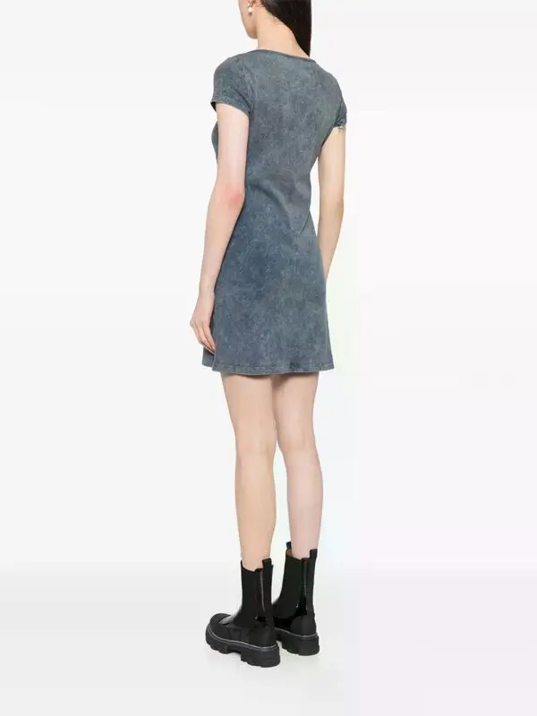 B+AB Logo-appliqué Ribbed Minidress
