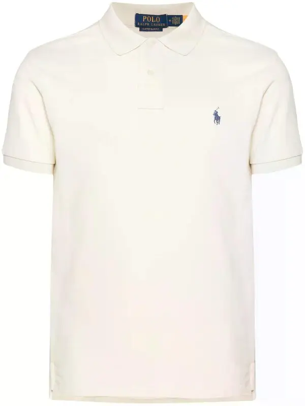 Polo Ralph Lauren Polo Pony Piqué Polo Shirt - Neutrals